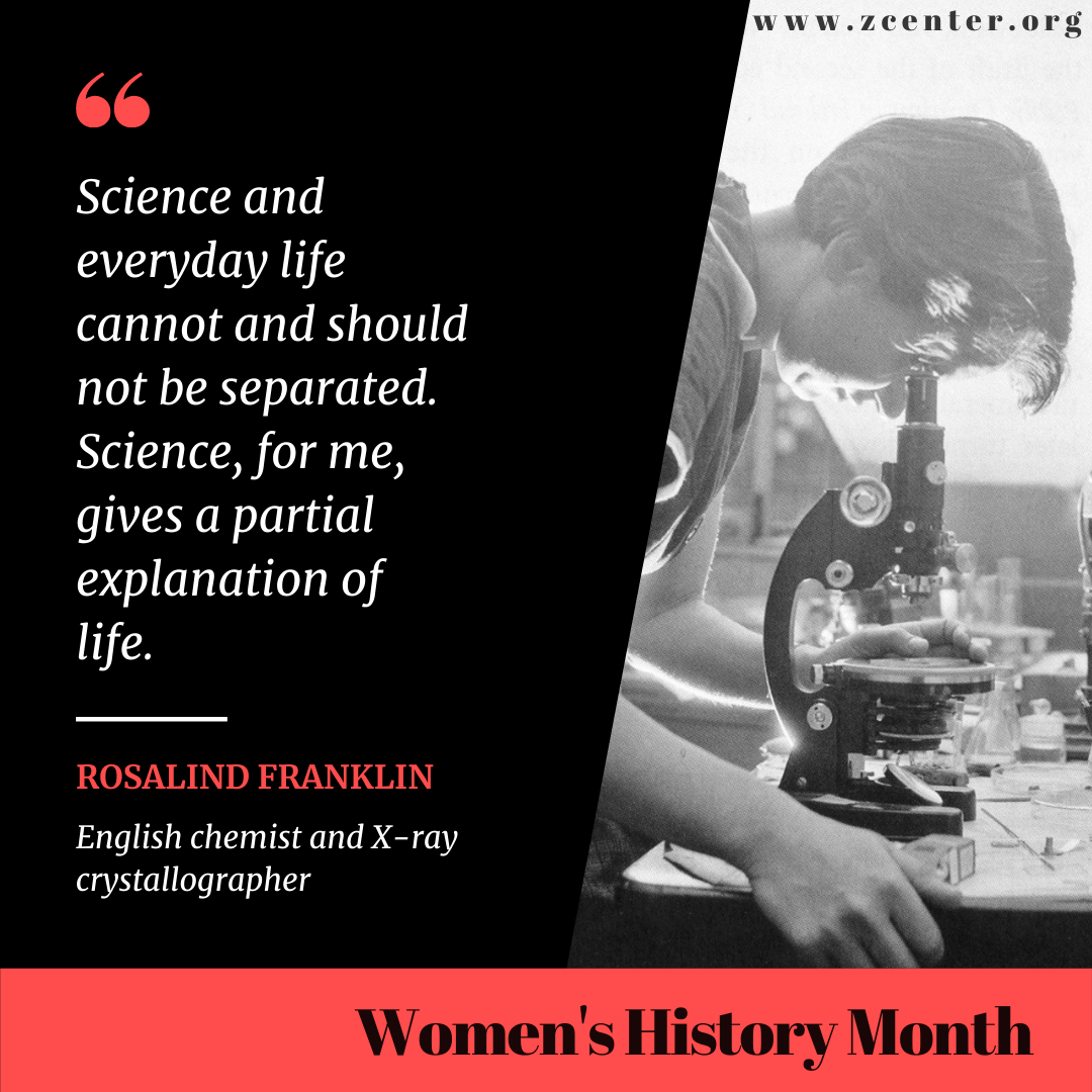 Forgotten Voices in STEM: Rosalind Franklin – Zacharias Sexual Abuse ...