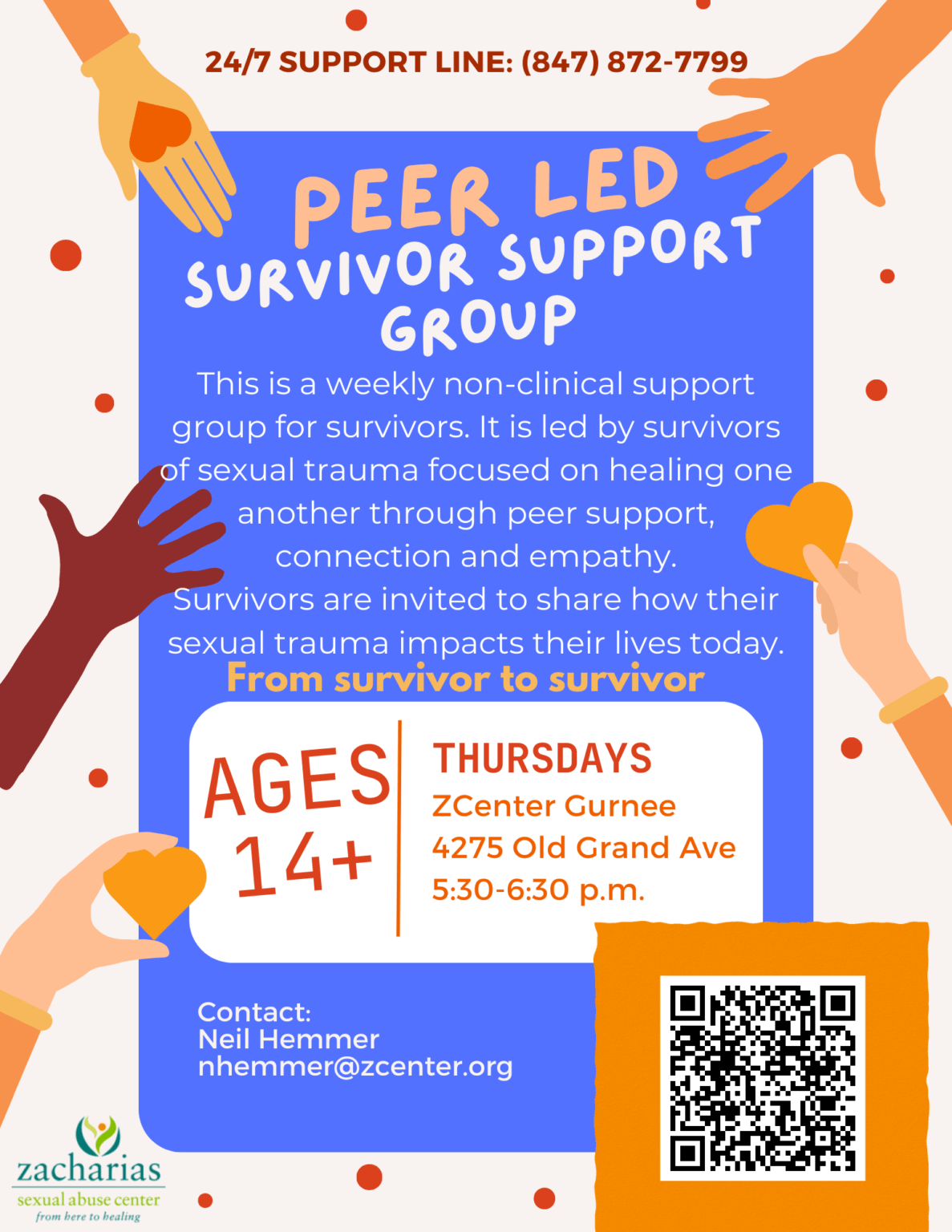 Peer-led Survivor Support Group – Zacharias Sexual Abuse Center | ZCenter